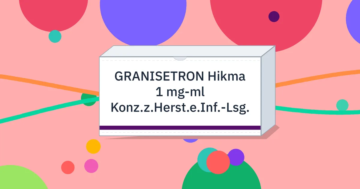 Symbolbild: Packung mit der Aufschrift GRANISETRON Hikma 1 mg-ml Konz.z.Herst.e.Inf.-Lsg. (PZN 15620441) – Verfügbarkeit und Bezug in Apotheken in Frankfurt am Main