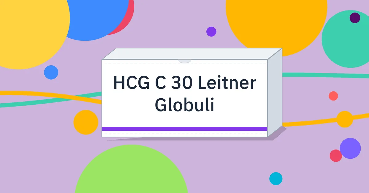 Symbolbild: Packung mit der Aufschrift HCG C 30 Leitner Globuli (PZN 18088337) – Verfügbarkeit und Bezug in Apotheken in Frankfurt am Main