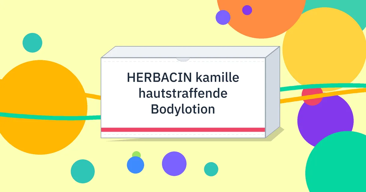 Symbolbild: Packung mit der Aufschrift HERBACIN kamille hautstraffende Bodylotion (PZN 10344924) – Verfügbarkeit und Bezug in Apotheken in Frankfurt am Main