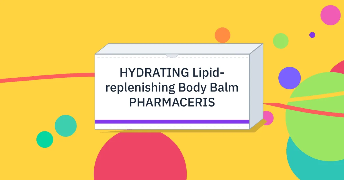 Symbolbild: Packung mit der Aufschrift HYDRATING Lipid-replenishing Body Balm PHARMACERIS (PZN 16390931) – Verfügbarkeit und Bezug in Apotheken in Frankfurt am Main