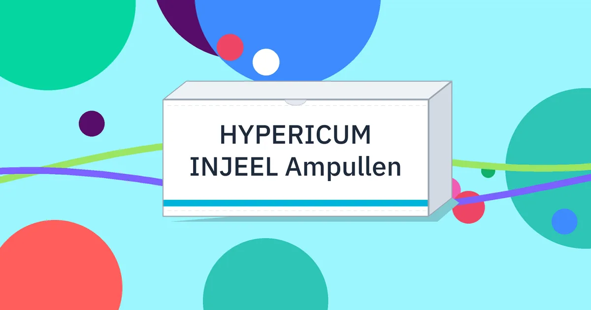 Symbolbild: Packung mit der Aufschrift HYPERICUM INJEEL Ampullen (PZN 00512591) – Verfügbarkeit und Bezug in Apotheken in Frankfurt am Main
