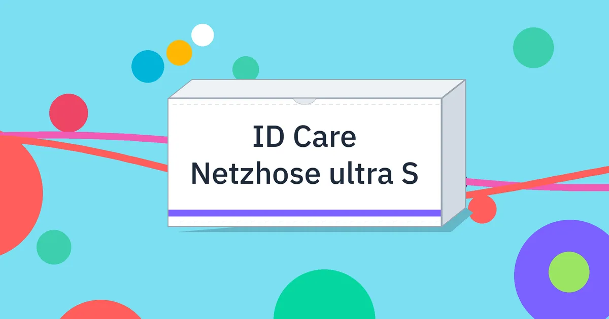 Symbolbild: Packung mit der Aufschrift ID Care Netzhose ultra S (PZN 16162578) – Verfügbarkeit und Bezug in Apotheken in Frankfurt am Main