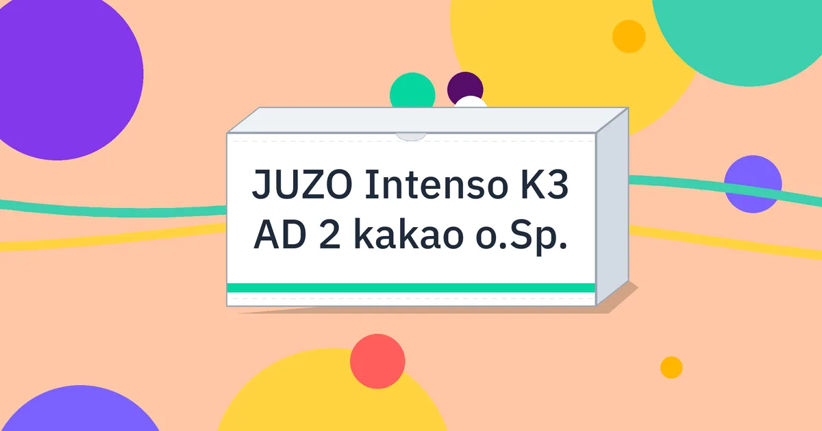Symbolbild: Packung mit der Aufschrift JUZO Intenso K3 AD 2 kakao o.Sp. (PZN 18638223) – Verfügbarkeit und Bezug in Apotheken in Frankfurt am Main