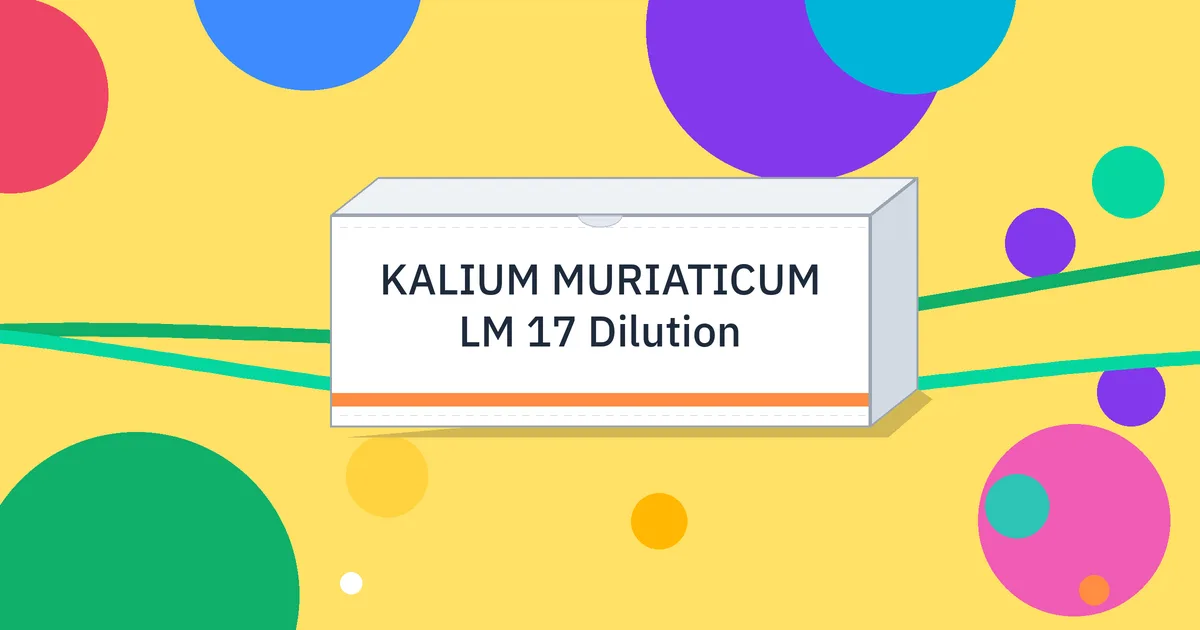 Symbolbild: Packung mit der Aufschrift KALIUM MURIATICUM LM 17 Dilution (PZN 12922897) – Verfügbarkeit und Bezug in Apotheken in Frankfurt am Main