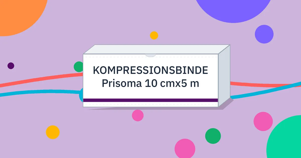 Symbolbild: Packung mit der Aufschrift KOMPRESSIONSBINDE Prisoma 10 cmx5 m (PZN 20610930) – Verfügbarkeit und Bezug in Apotheken in Frankfurt am Main