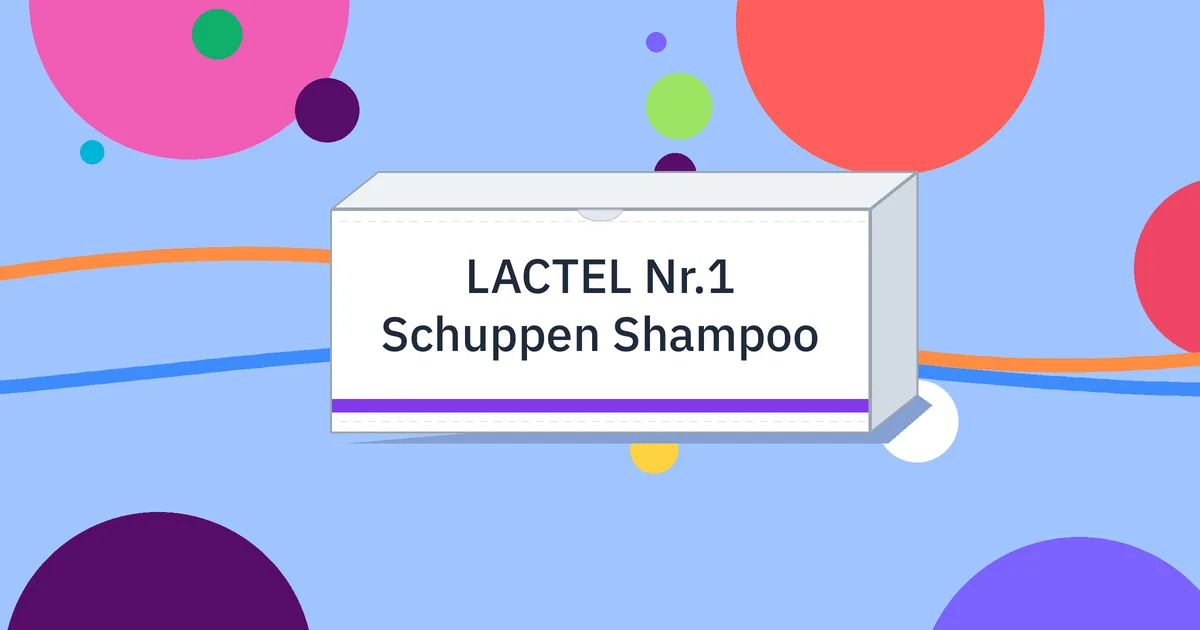 Symbolbild: Packung mit der Aufschrift LACTEL Nr.1 Schuppen Shampoo (PZN 04390452) – Verfügbarkeit und Bezug in Apotheken in Frankfurt am Main