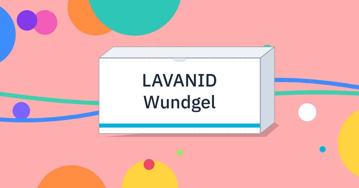 Symbolbild: Packung mit der Aufschrift LAVANID Wundgel (PZN 17162304) – Verfügbarkeit und Bezug in Apotheken in Frankfurt am Main
