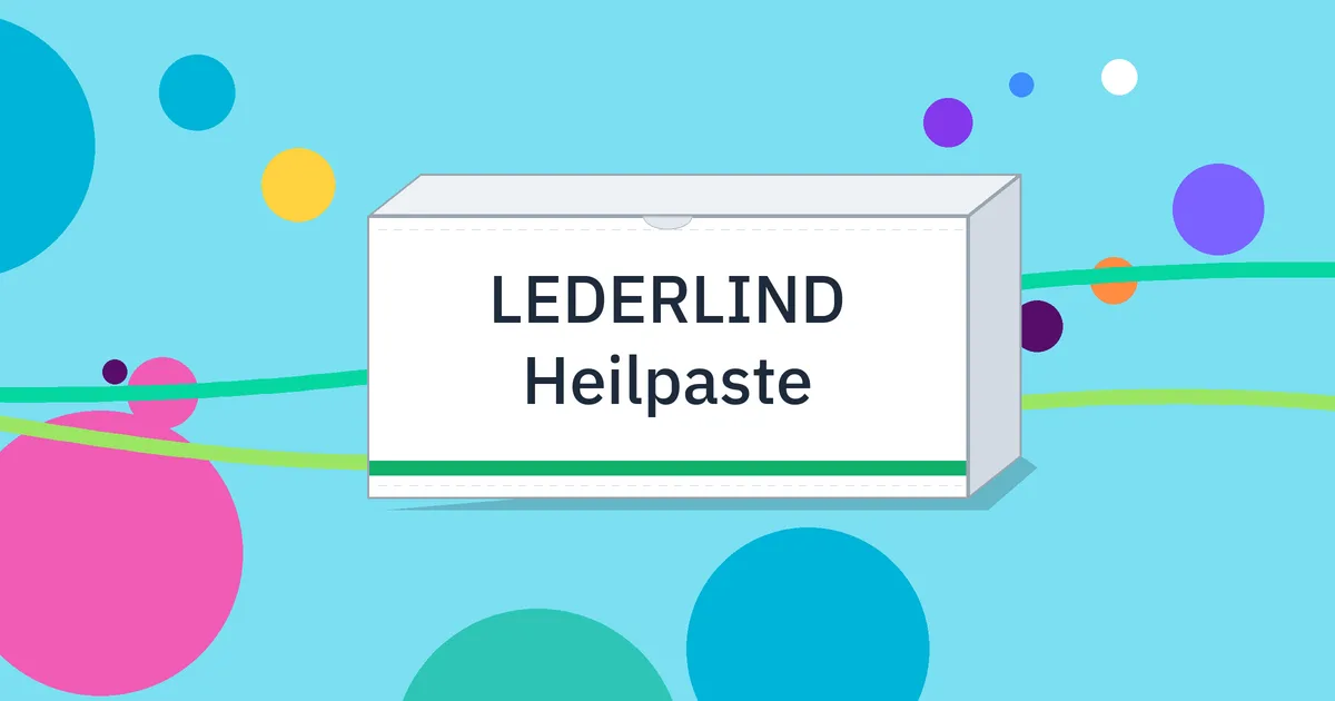 Symbolbild: Packung mit der Aufschrift LEDERLIND Heilpaste (PZN 04900634) – Verfügbarkeit und Bezug in Apotheken in Frankfurt am Main