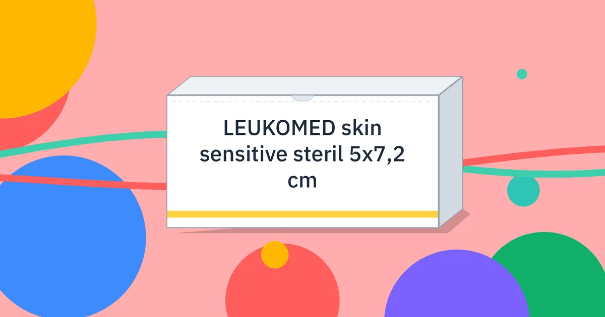 Symbolbild: Packung mit der Aufschrift LEUKOMED skin sensitive steril 5x7,2 cm (PZN 17410989) – Verfügbarkeit und Bezug in Apotheken in Frankfurt am Main