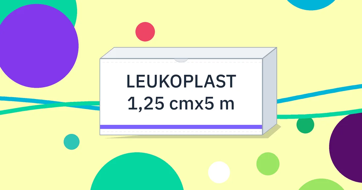 Symbolbild: Packung mit der Aufschrift LEUKOPLAST 1,25 cmx5 m (PZN 16916178) – Verfügbarkeit und Bezug in Apotheken in Frankfurt am Main