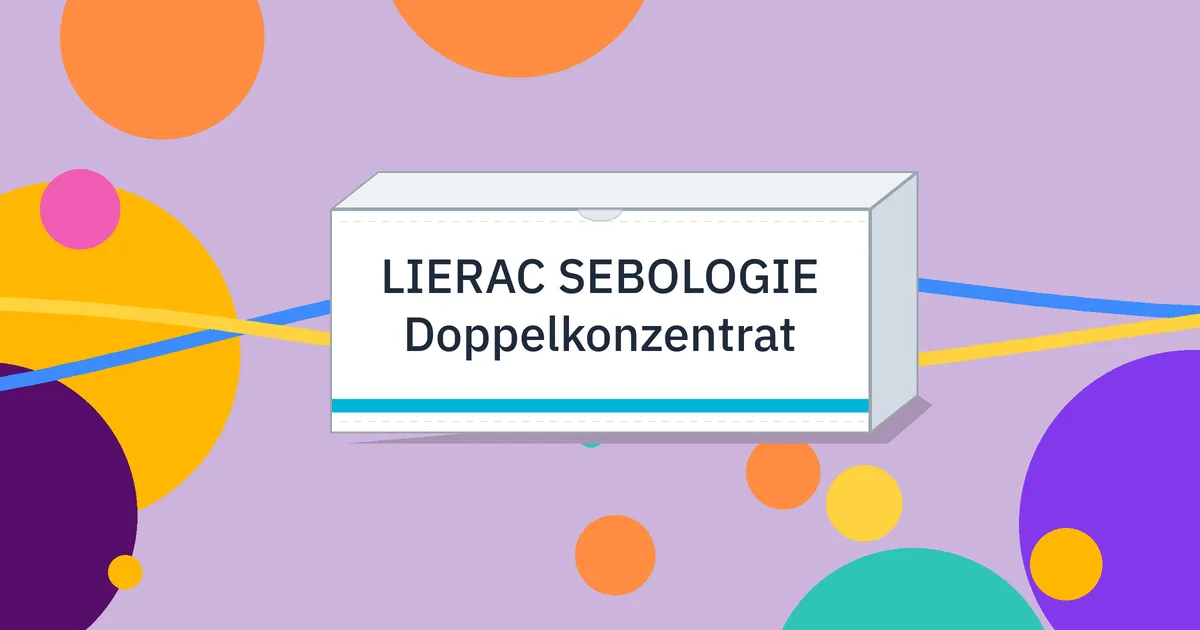 Symbolbild: Packung mit der Aufschrift LIERAC SEBOLOGIE Doppelkonzentrat (PZN 14351950) – Verfügbarkeit und Bezug in Apotheken in Frankfurt am Main