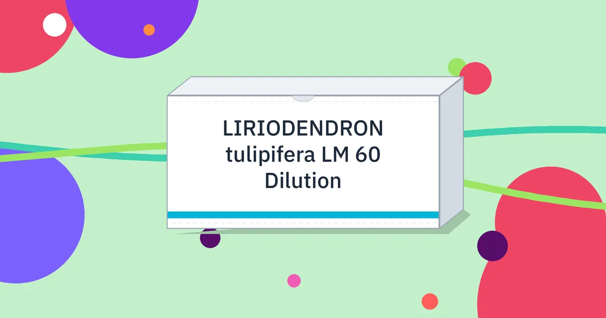 Symbolbild: Packung mit der Aufschrift LIRIODENDRON tulipifera LM 60 Dilution (PZN 13531302) – Verfügbarkeit und Bezug in Apotheken in Frankfurt am Main
