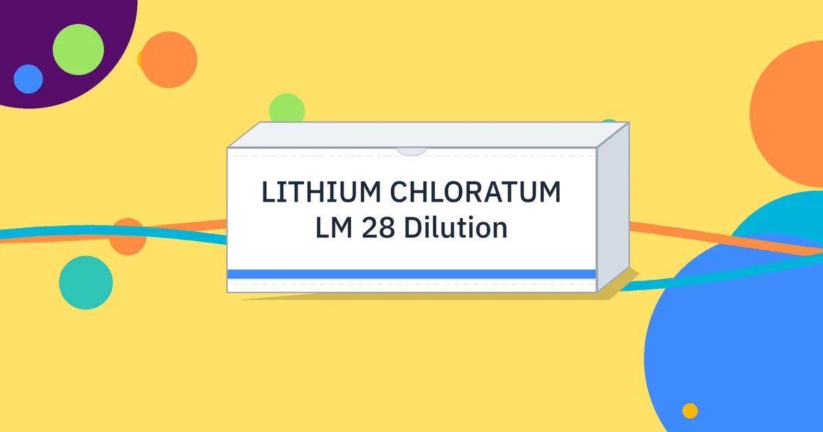 Symbolbild: Packung mit der Aufschrift LITHIUM CHLORATUM LM 28 Dilution (PZN 12932192) – Verfügbarkeit und Bezug in Apotheken in Frankfurt am Main