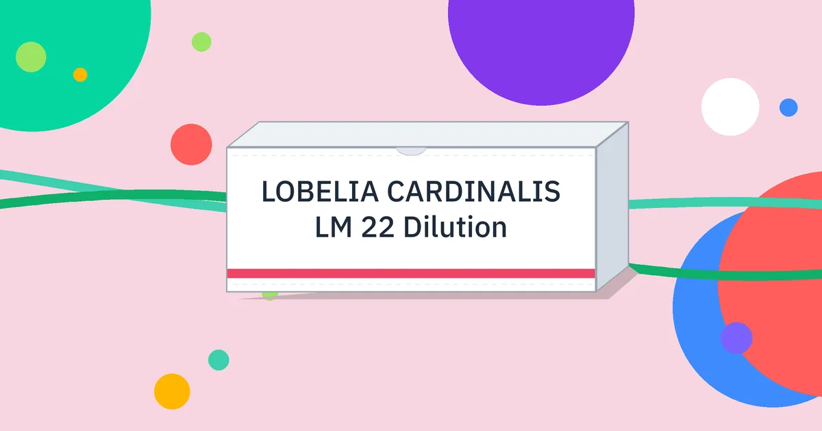 Symbolbild: Packung mit der Aufschrift LOBELIA CARDINALIS LM 22 Dilution (PZN 13533028) – Verfügbarkeit und Bezug in Apotheken in Frankfurt am Main