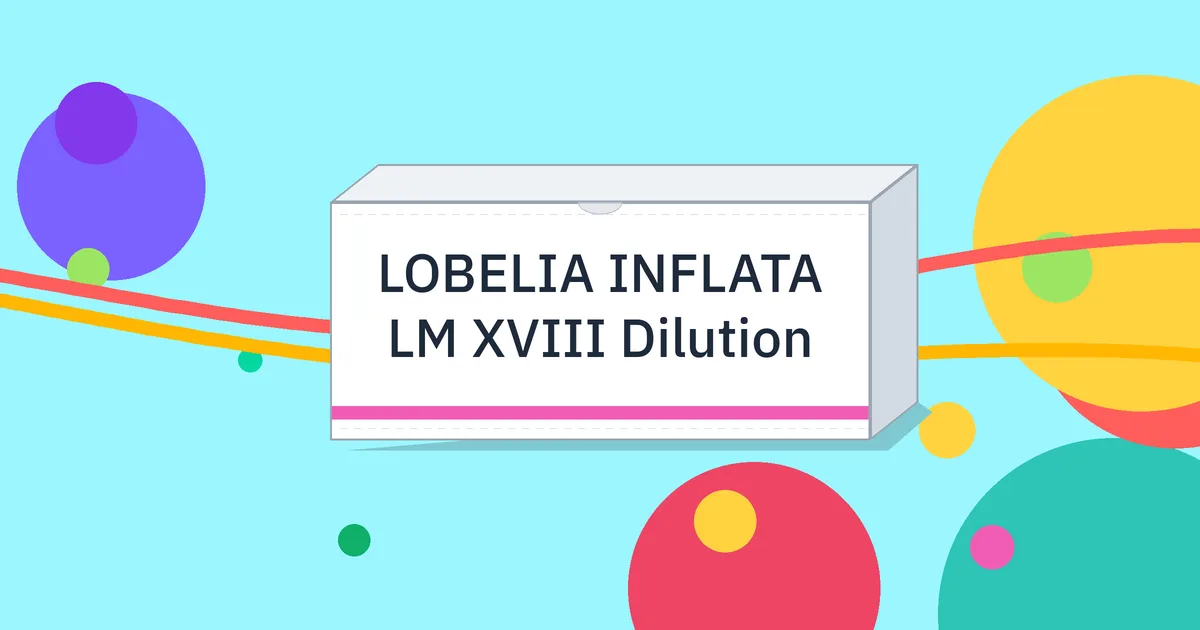 Symbolbild: Packung mit der Aufschrift LOBELIA INFLATA LM XVIII Dilution (PZN 04496245) – Verfügbarkeit und Bezug in Apotheken in Frankfurt am Main