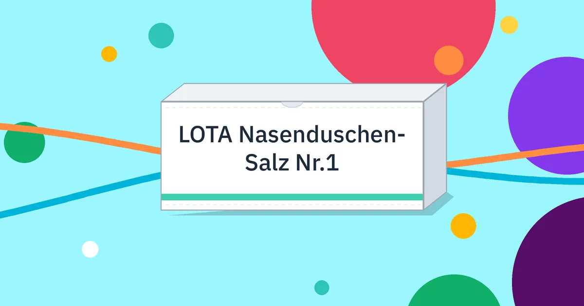 Symbolbild: Packung mit der Aufschrift LOTA Nasenduschen-Salz Nr.1 (PZN 14169122) – Verfügbarkeit und Bezug in Apotheken in Frankfurt am Main