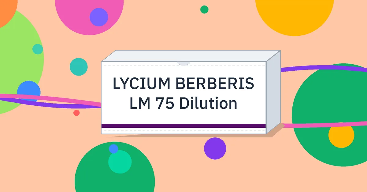 Symbolbild: Packung mit der Aufschrift LYCIUM BERBERIS LM 75 Dilution (PZN 13537374) – Verfügbarkeit und Bezug in Apotheken in Frankfurt am Main