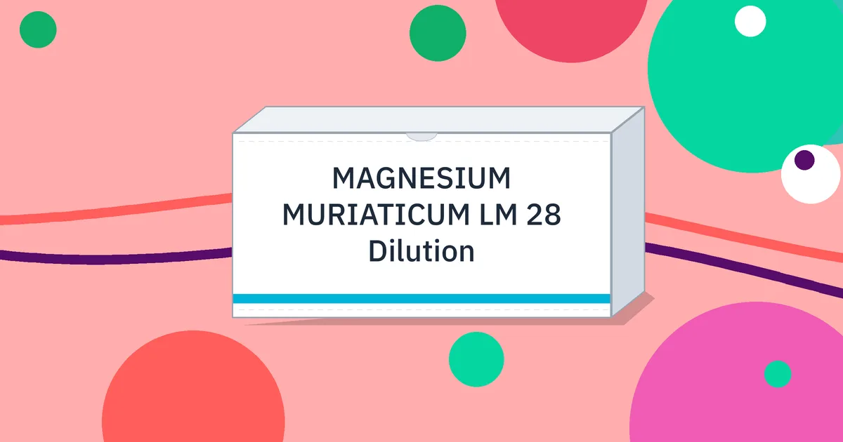 Symbolbild: Packung mit der Aufschrift MAGNESIUM MURIATICUM LM 28 Dilution (PZN 12939001) – Verfügbarkeit und Bezug in Apotheken in Frankfurt am Main