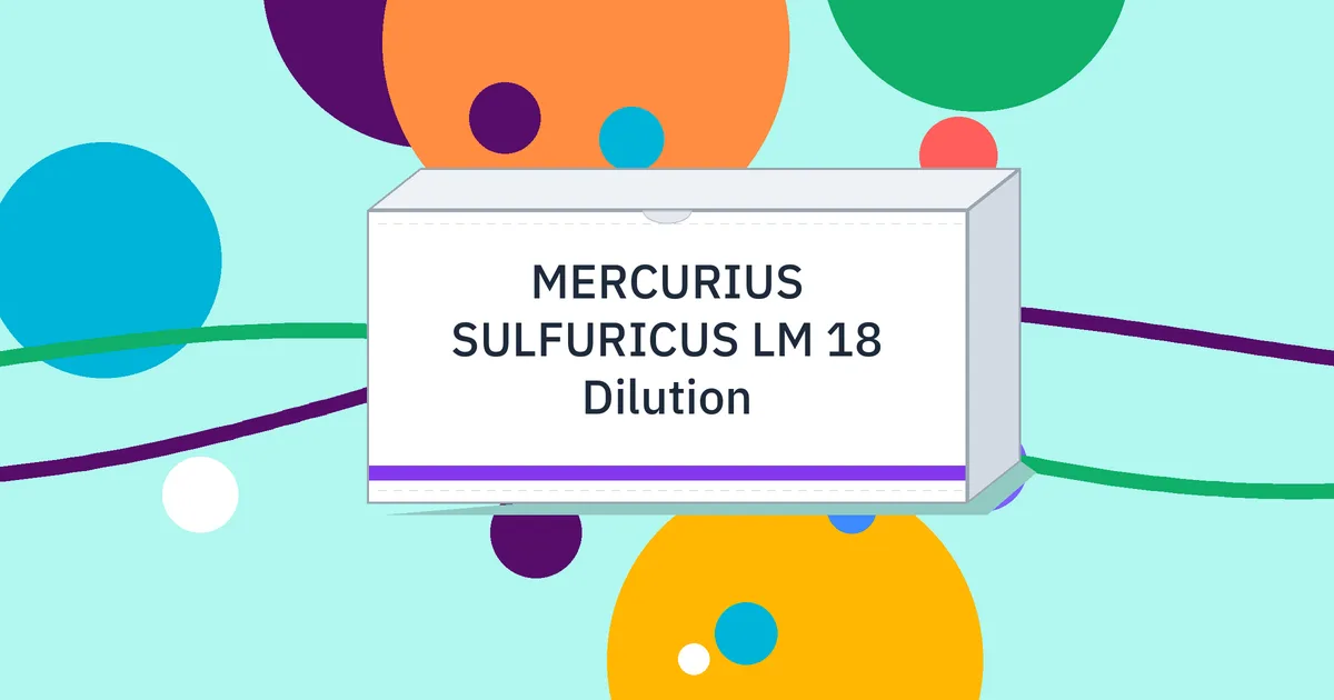 Symbolbild: Packung mit der Aufschrift MERCURIUS SULFURICUS LM 18 Dilution (PZN 12954584) – Verfügbarkeit und Bezug in Apotheken in Frankfurt am Main