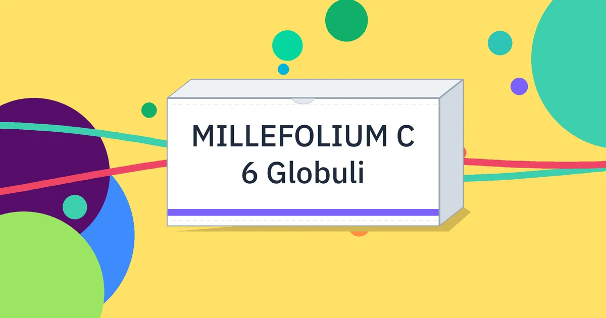 Symbolbild: Packung mit der Aufschrift MILLEFOLIUM C 6 Globuli (PZN 19716899) – Verfügbarkeit und Bezug in Apotheken in Frankfurt am Main