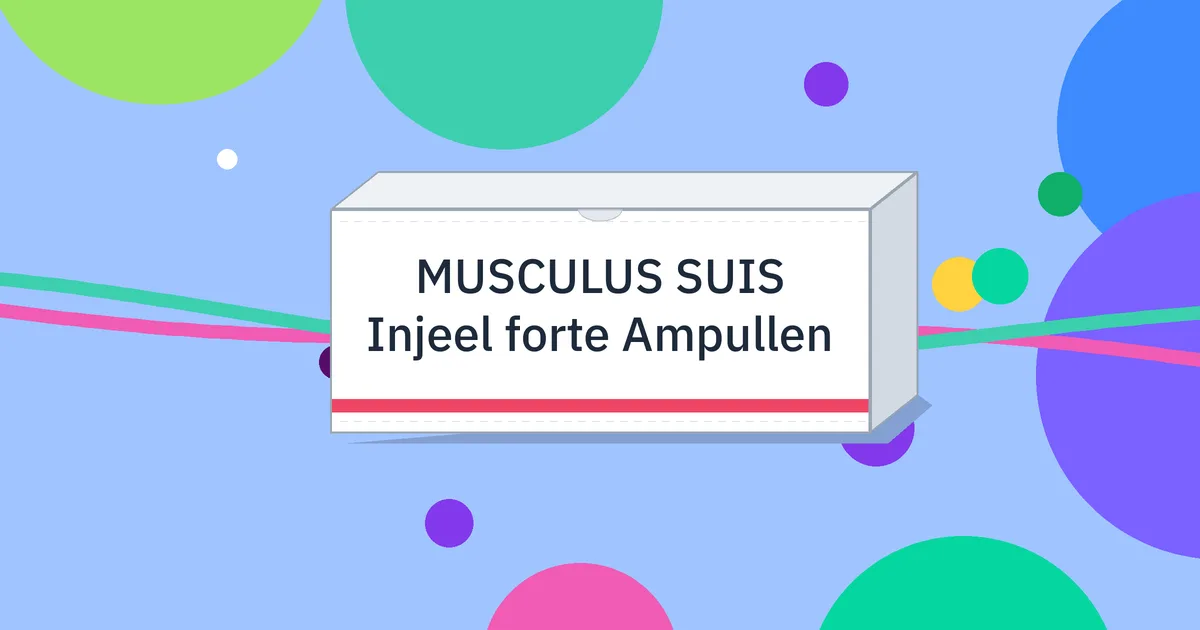 Symbolbild: Packung mit der Aufschrift MUSCULUS SUIS Injeel forte Ampullen (PZN 00693374) – Verfügbarkeit und Bezug in Apotheken in Frankfurt am Main