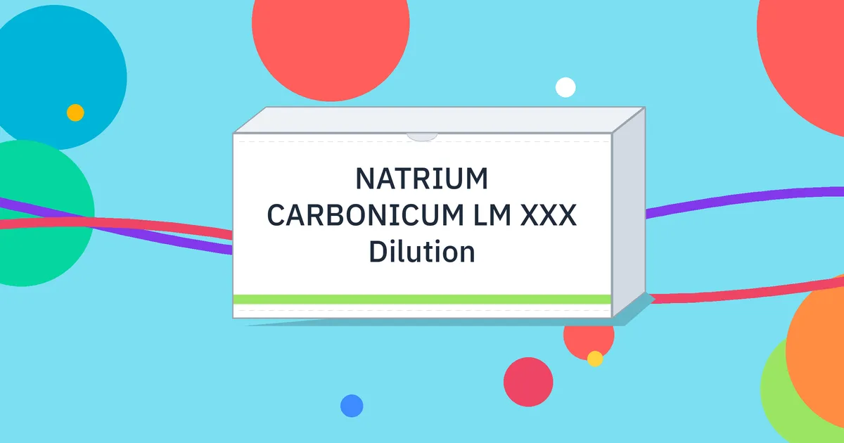 Symbolbild: Packung mit der Aufschrift NATRIUM CARBONICUM LM XXX Dilution (PZN 02675386) – Verfügbarkeit und Bezug in Apotheken in Frankfurt am Main