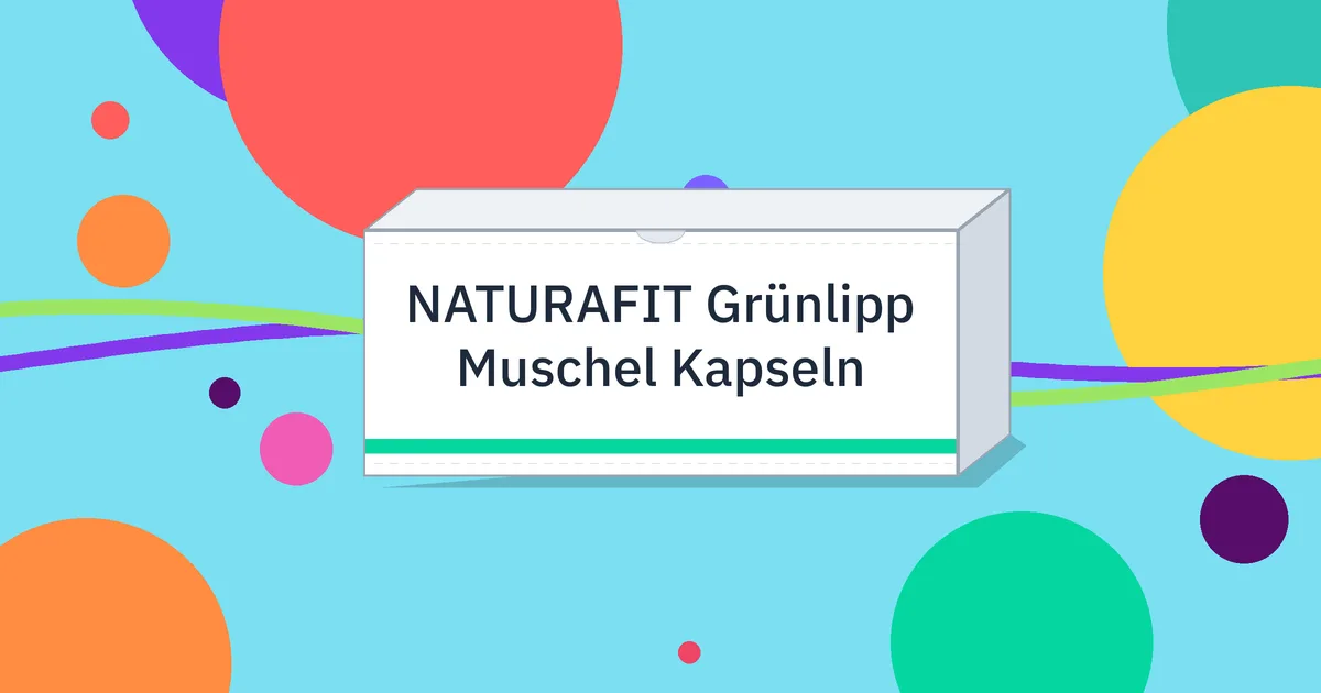 Symbolbild: Packung mit der Aufschrift NATURAFIT Grünlipp Muschel Kapseln (PZN 03745775) – Verfügbarkeit und Bezug in Apotheken in Frankfurt am Main