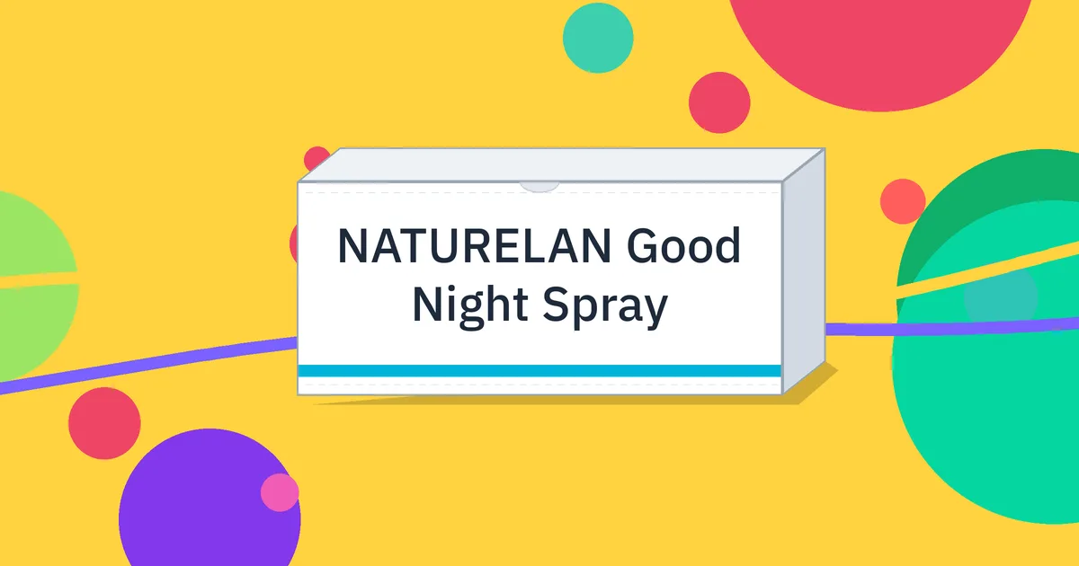 Symbolbild: Packung mit der Aufschrift NATURELAN Good Night Spray (PZN 19156242) – Verfügbarkeit und Bezug in Apotheken in Frankfurt am Main