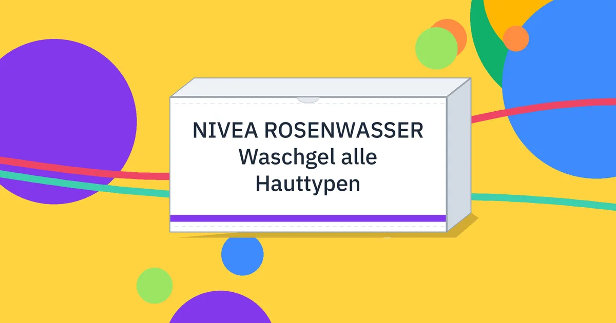 Symbolbild: Packung mit der Aufschrift NIVEA ROSENWASSER Waschgel alle Hauttypen (PZN 16618222) – Verfügbarkeit und Bezug in Apotheken in Frankfurt am Main