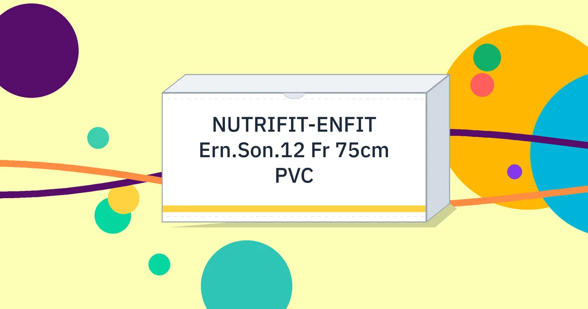 Symbolbild: Packung mit der Aufschrift NUTRIFIT-ENFIT Ern.Son.12 Fr 75cm PVC (PZN 17272754) – Verfügbarkeit und Bezug in Apotheken in Frankfurt am Main