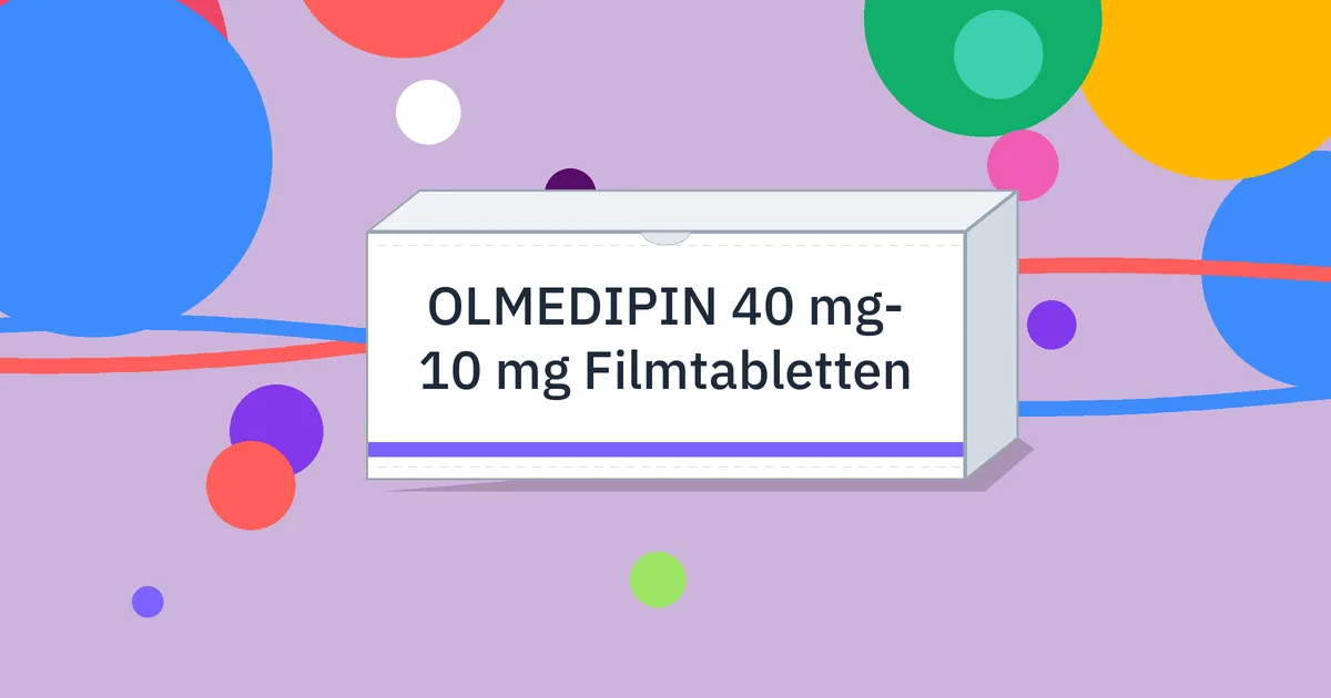 Symbolbild: Packung mit der Aufschrift OLMEDIPIN 40 mg-10 mg Filmtabletten (PZN 13752687) – Verfügbarkeit und Bezug in Apotheken in Frankfurt am Main