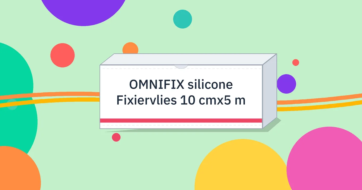 Symbolbild: Packung mit der Aufschrift OMNIFIX silicone Fixiervlies 10 cmx5 m (PZN 19063842) – Verfügbarkeit und Bezug in Apotheken in Frankfurt am Main