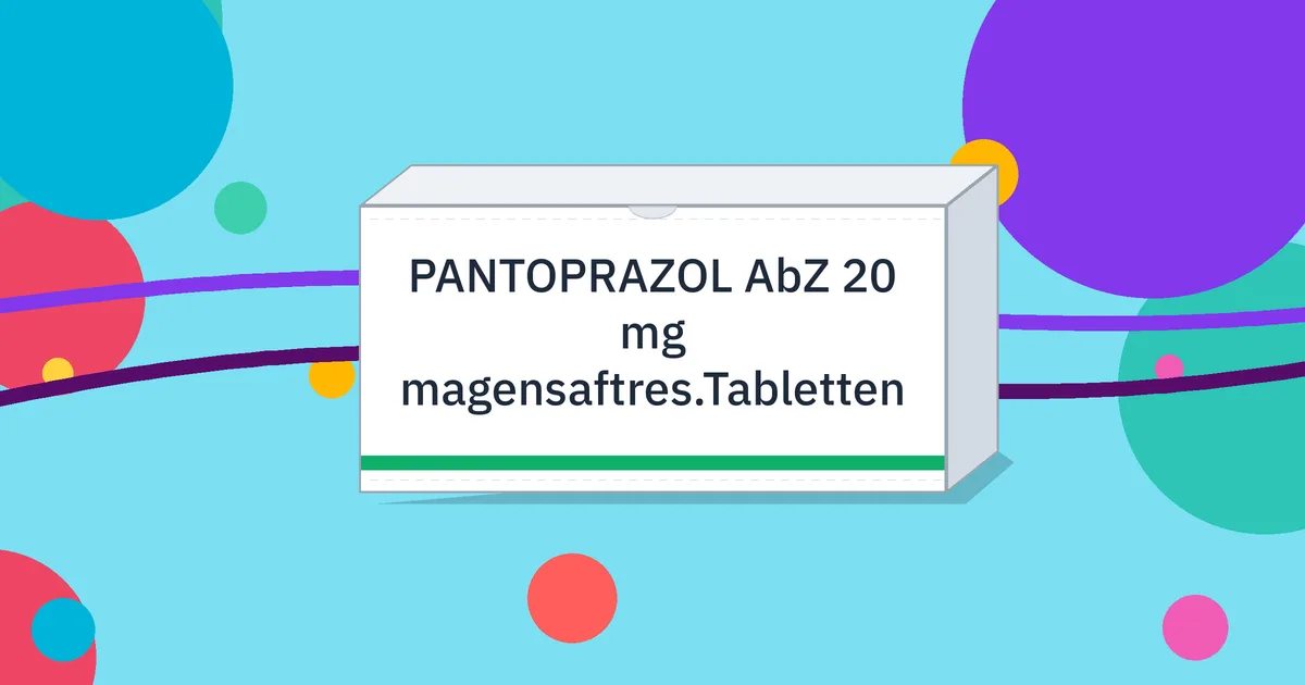 Symbolbild: Packung mit der Aufschrift PANTOPRAZOL AbZ 20 mg magensaftres.Tabletten (PZN 07036343) – Verfügbarkeit und Bezug in Apotheken in Frankfurt am Main