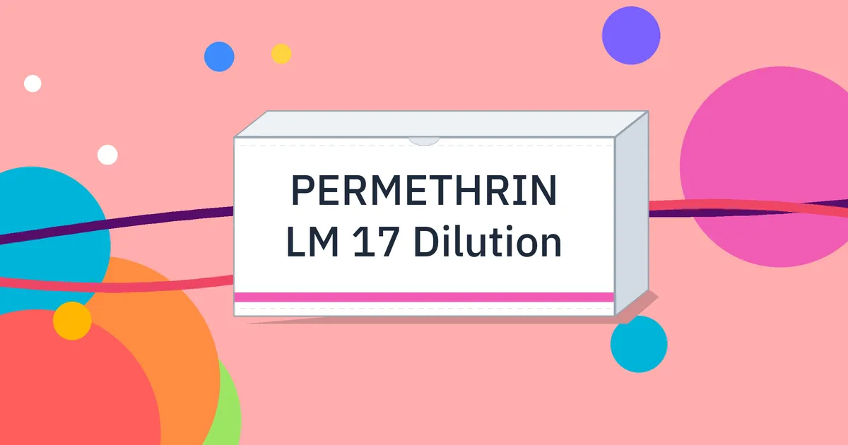 Symbolbild: Packung mit der Aufschrift PERMETHRIN LM 17 Dilution (PZN 13635639) – Verfügbarkeit und Bezug in Apotheken in Frankfurt am Main