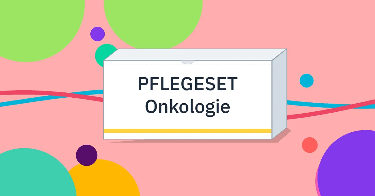 Symbolbild: Packung mit der Aufschrift PFLEGESET Onkologie (PZN 20576630) – Verfügbarkeit und Bezug in Apotheken in Frankfurt am Main