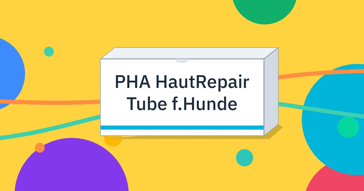 Symbolbild: Packung mit der Aufschrift PHA HautRepair Tube f.Hunde (PZN 07550241) – Verfügbarkeit und Bezug in Apotheken in Frankfurt am Main