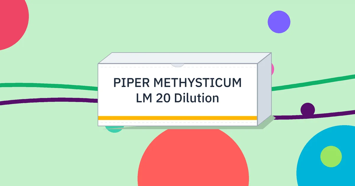 Symbolbild: Packung mit der Aufschrift PIPER METHYSTICUM LM 20 Dilution (PZN 13643521) – Verfügbarkeit und Bezug in Apotheken in Frankfurt am Main