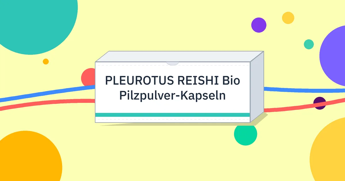 Symbolbild: Packung mit der Aufschrift PLEUROTUS REISHI Bio Pilzpulver-Kapseln (PZN 19710313) – Verfügbarkeit und Bezug in Apotheken in Frankfurt am Main