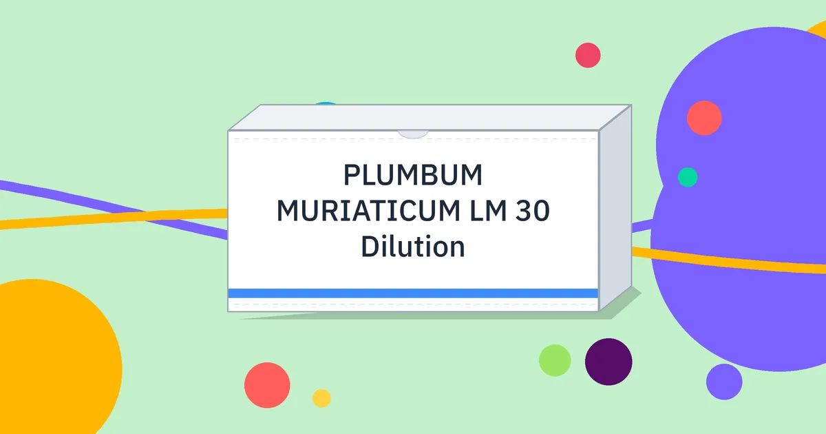 Symbolbild: Packung mit der Aufschrift PLUMBUM MURIATICUM LM 30 Dilution (PZN 13041791) – Verfügbarkeit und Bezug in Apotheken in Frankfurt am Main