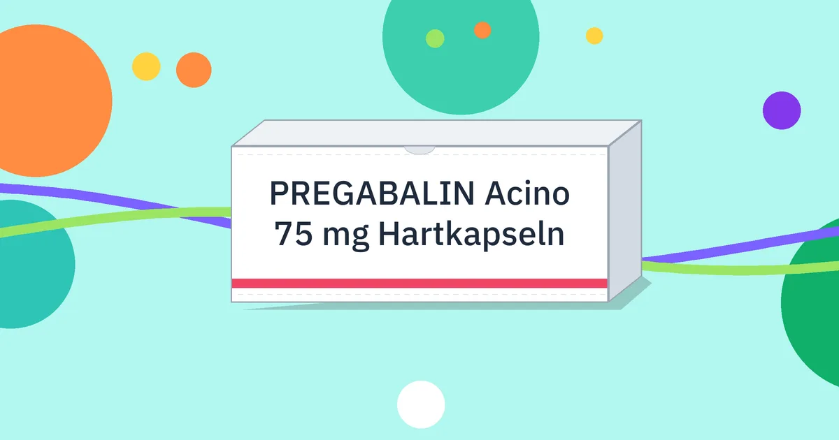 Symbolbild: Packung mit der Aufschrift PREGABALIN Acino 75 mg Hartkapseln (PZN 13350262) – Verfügbarkeit und Bezug in Apotheken in Frankfurt am Main