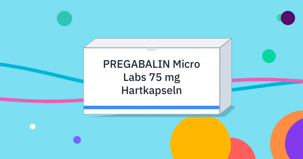 Symbolbild: Packung mit der Aufschrift PREGABALIN Micro Labs 75 mg Hartkapseln (PZN 19377457) – Verfügbarkeit und Bezug in Apotheken in Frankfurt am Main