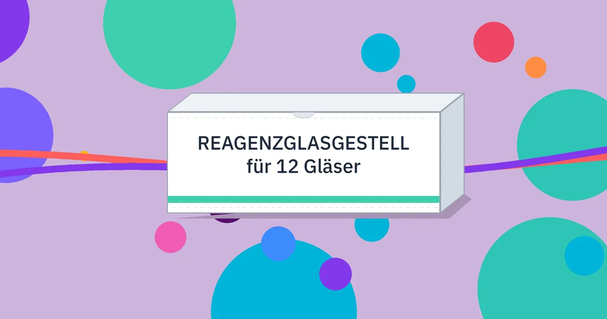 Symbolbild: Packung mit der Aufschrift REAGENZGLASGESTELL für 12 Gläser (PZN 04848827) – Verfügbarkeit und Bezug in Apotheken in Frankfurt am Main