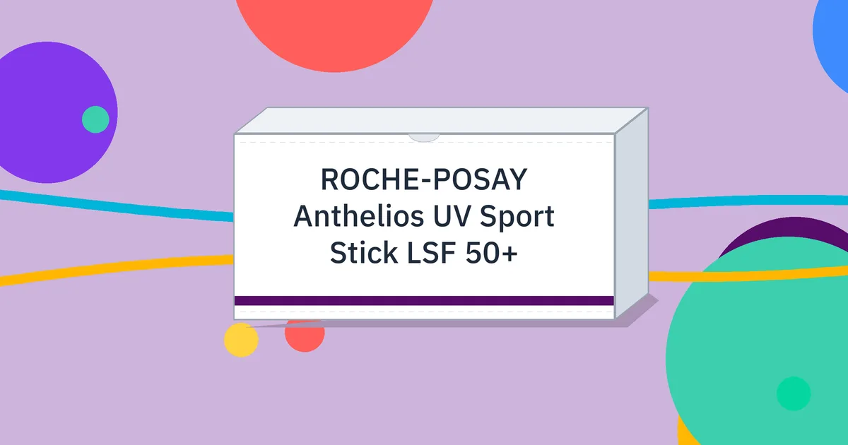 Symbolbild: Packung mit der Aufschrift ROCHE-POSAY Anthelios UV Sport Stick LSF 50+ (PZN 20103765) – Verfügbarkeit und Bezug in Apotheken in Frankfurt am Main