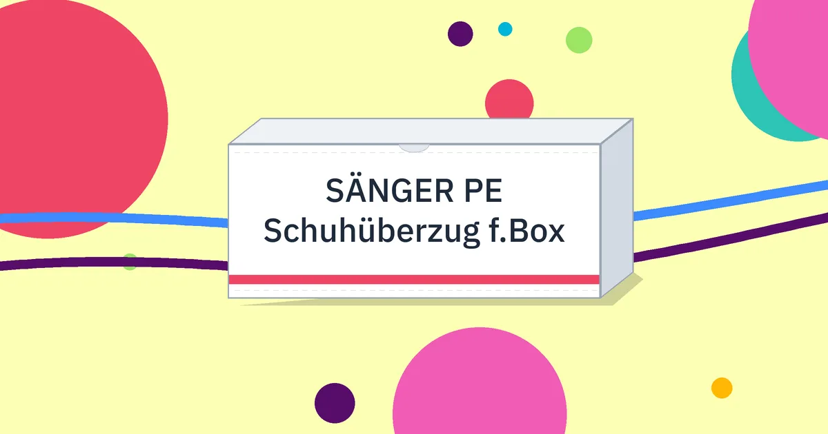 Symbolbild: Packung mit der Aufschrift SÄNGER PE Schuhüberzug f.Box (PZN 07423407) – Verfügbarkeit und Bezug in Apotheken in Frankfurt am Main