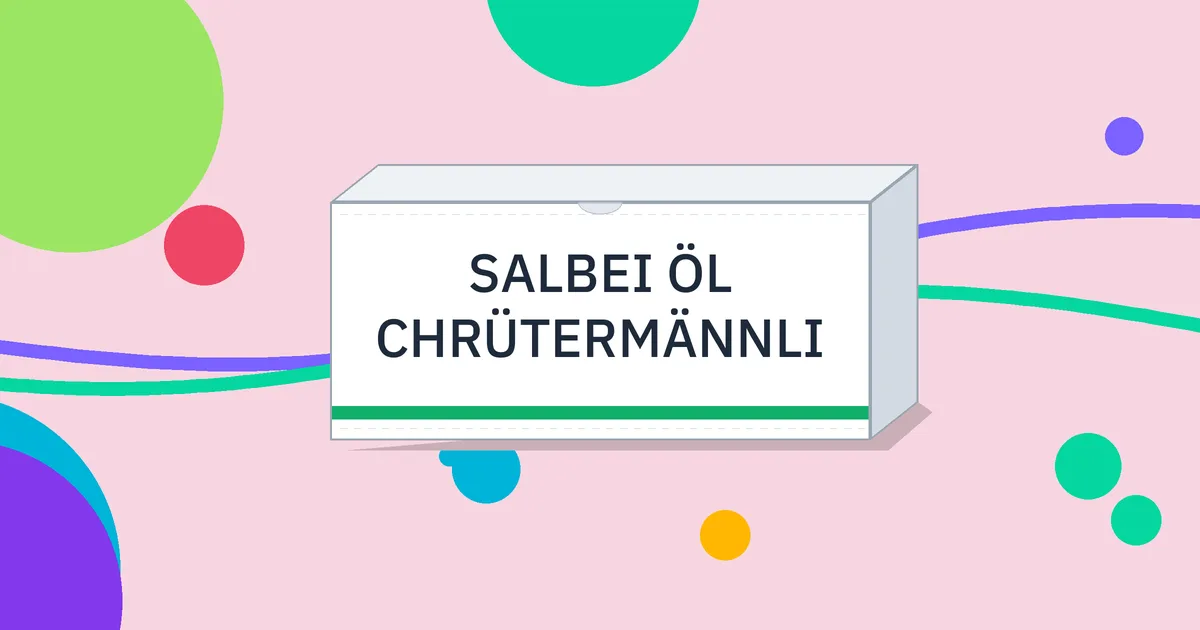 Symbolbild: Packung mit der Aufschrift SALBEI ÖL CHRÜTERMÄNNLI (PZN 07197336) – Verfügbarkeit und Bezug in Apotheken in Frankfurt am Main
