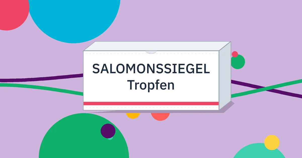 Symbolbild: Packung mit der Aufschrift SALOMONSSIEGEL Tropfen (PZN 20183994) – Verfügbarkeit und Bezug in Apotheken in Frankfurt am Main