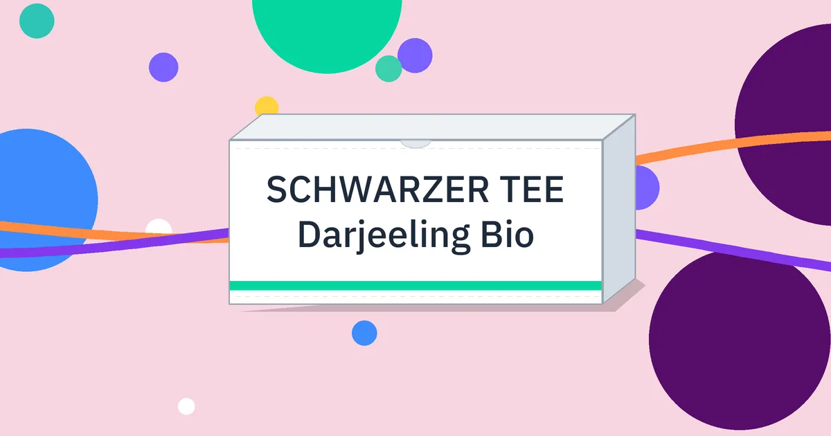 Symbolbild: Packung mit der Aufschrift SCHWARZER TEE Darjeeling Bio (PZN 10932101) – Verfügbarkeit und Bezug in Apotheken in Frankfurt am Main