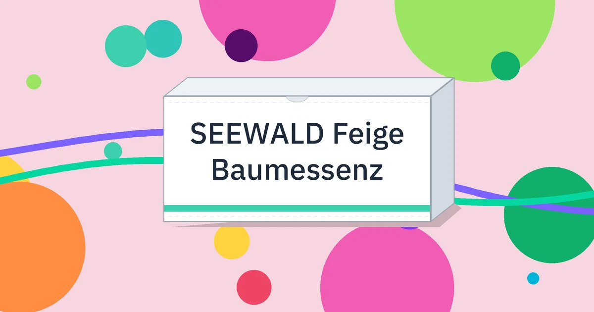 Symbolbild: Packung mit der Aufschrift SEEWALD Feige Baumessenz (PZN 16162029) – Verfügbarkeit und Bezug in Apotheken in Frankfurt am Main