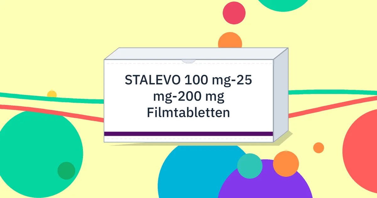 Symbolbild: Packung mit der Aufschrift STALEVO 100 mg-25 mg-200 mg Filmtabletten (PZN 18035269) – Verfügbarkeit und Bezug in Apotheken in Frankfurt am Main