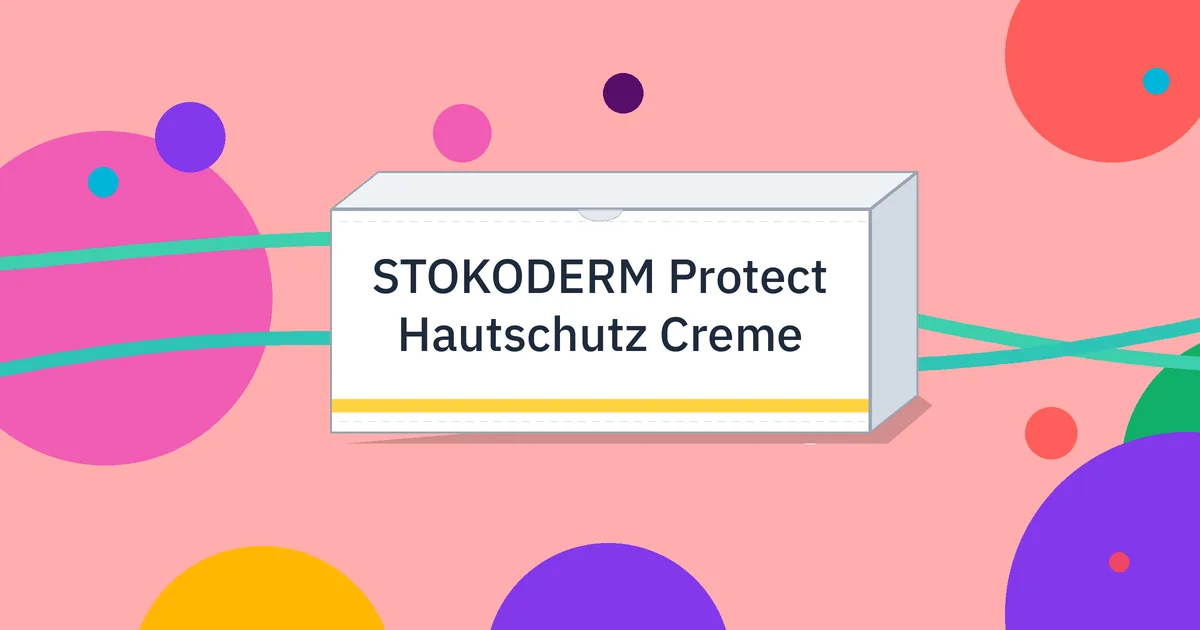 Symbolbild: Packung mit der Aufschrift STOKODERM Protect Hautschutz Creme (PZN 17543472) – Verfügbarkeit und Bezug in Apotheken in Frankfurt am Main